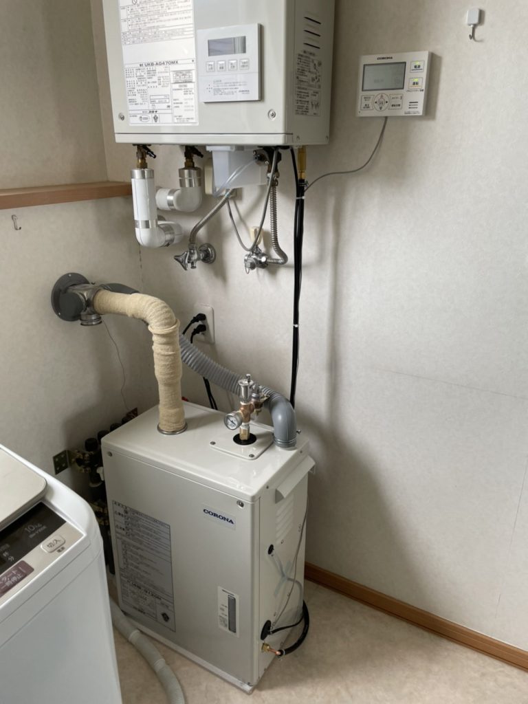 コロナUHB-MG1000HからコロナUHB-G120Hへの交換工事 | 給湯器のかしわ
